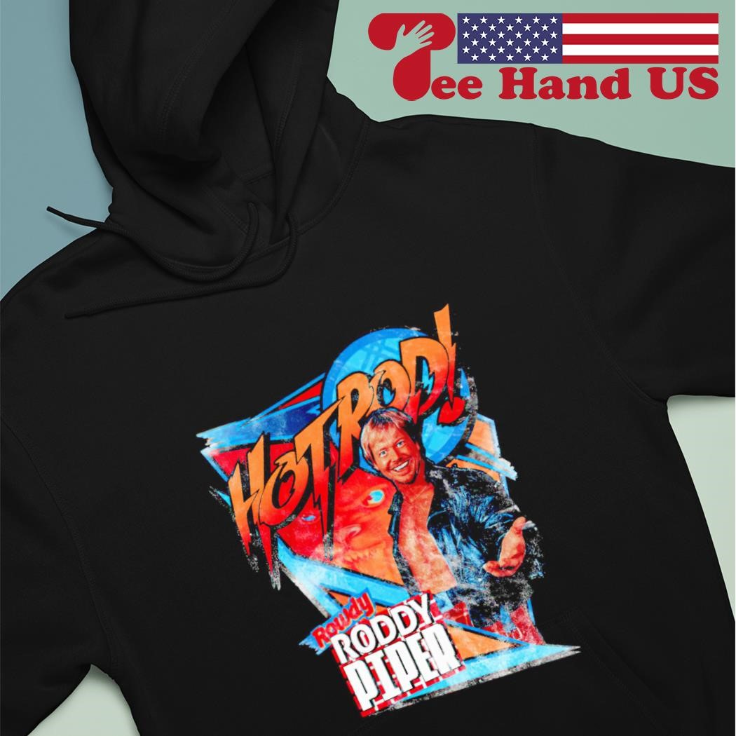 Logotipo Do Hot Rod Roddy Piper Rowdy Roddy Piper Hot Rod White Mens